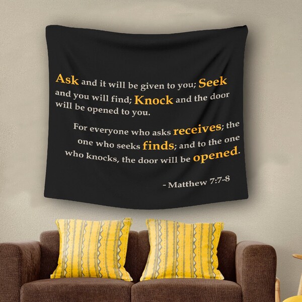 Bible Verse Tapestry - Etsy