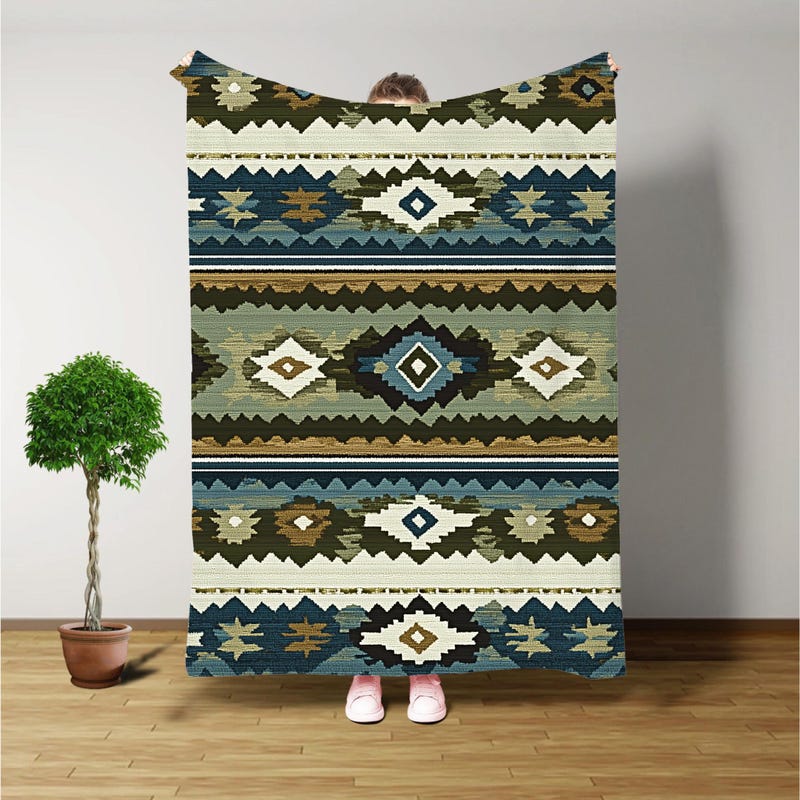 Aztec Blanket - Etsy