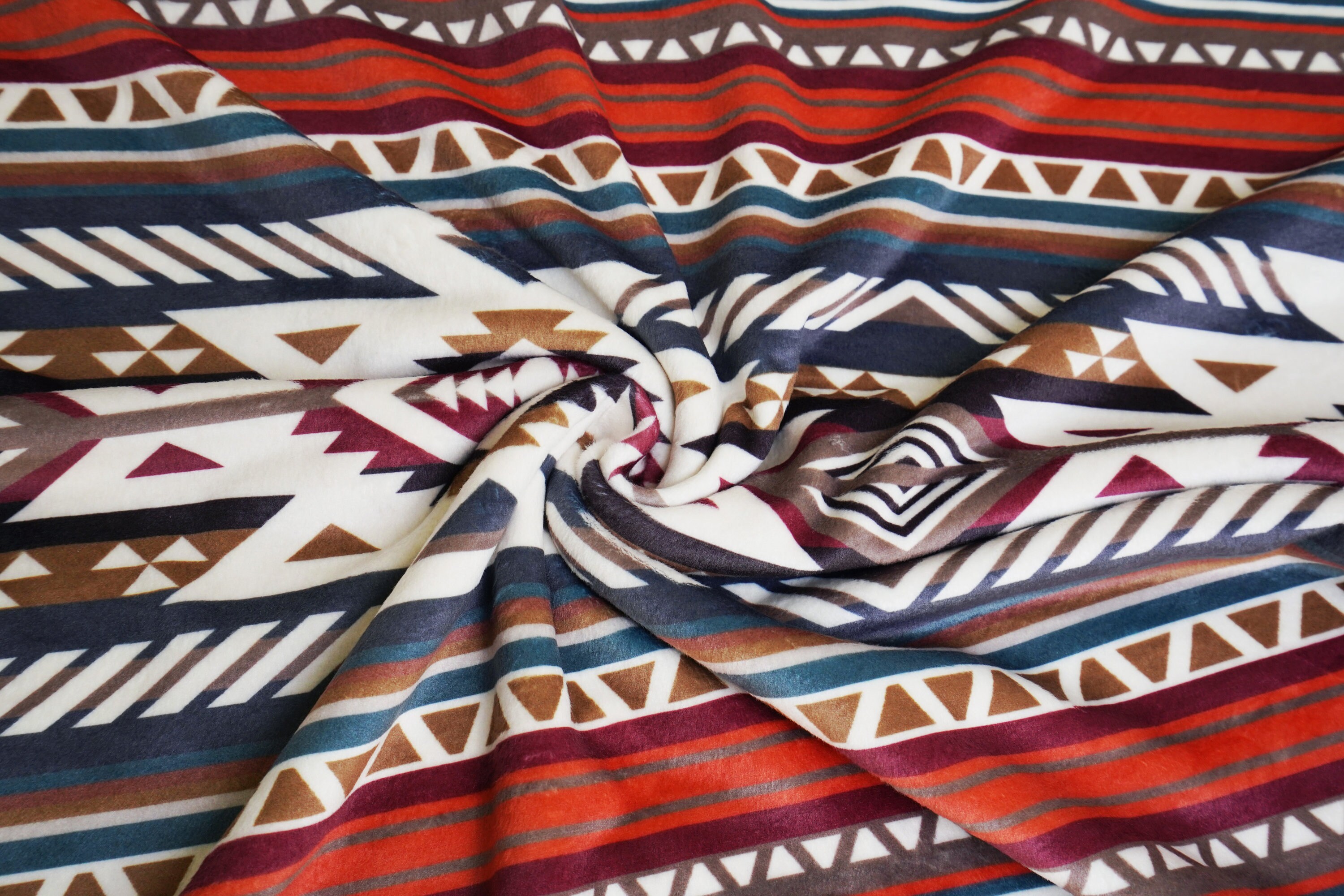 Aztec Mink Fleece Blanket (orange & Olive Combo) - Etsy