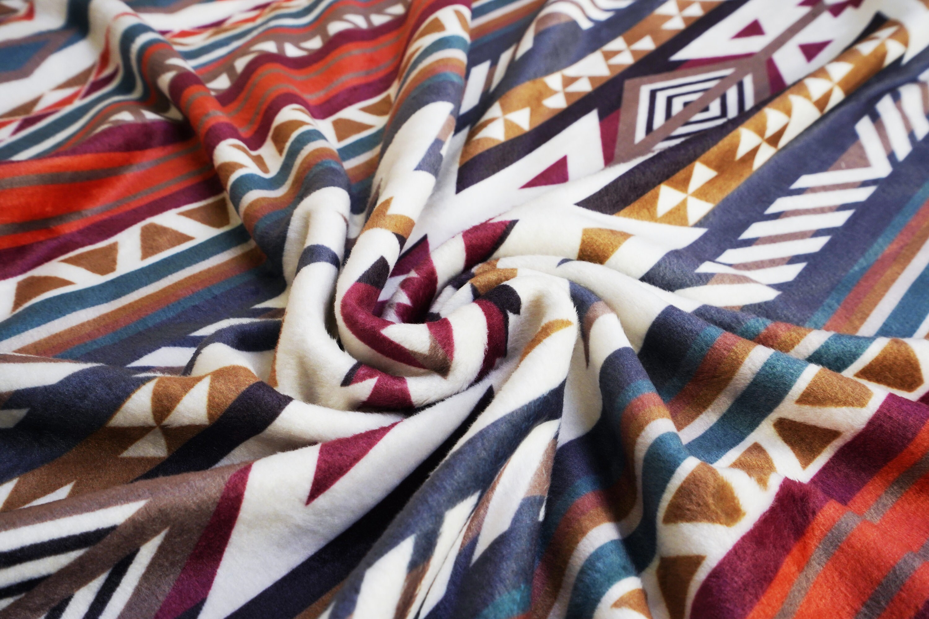 Aztec Mink Fleece Blanket (orange & Olive Combo) - Etsy