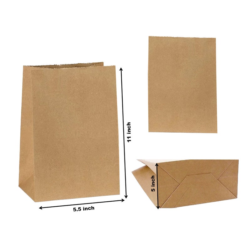 Brown Kraft Paper Bags Without Handles 70GSM Paper Bag - Etsy
