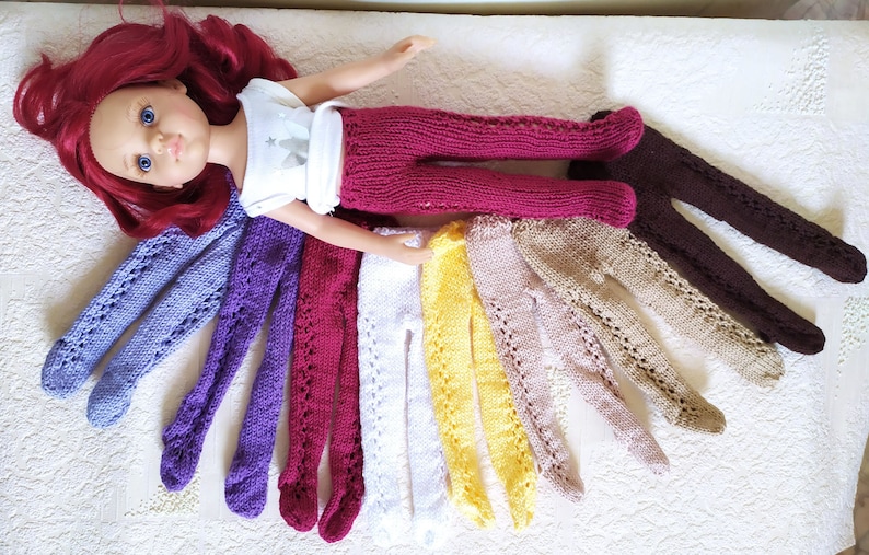 Tights for Doll Paola Reina, Many Colors Doll Knitted Tights,13-inch ...