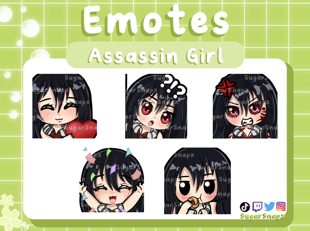 Assassin Girl Emotes - Etsy