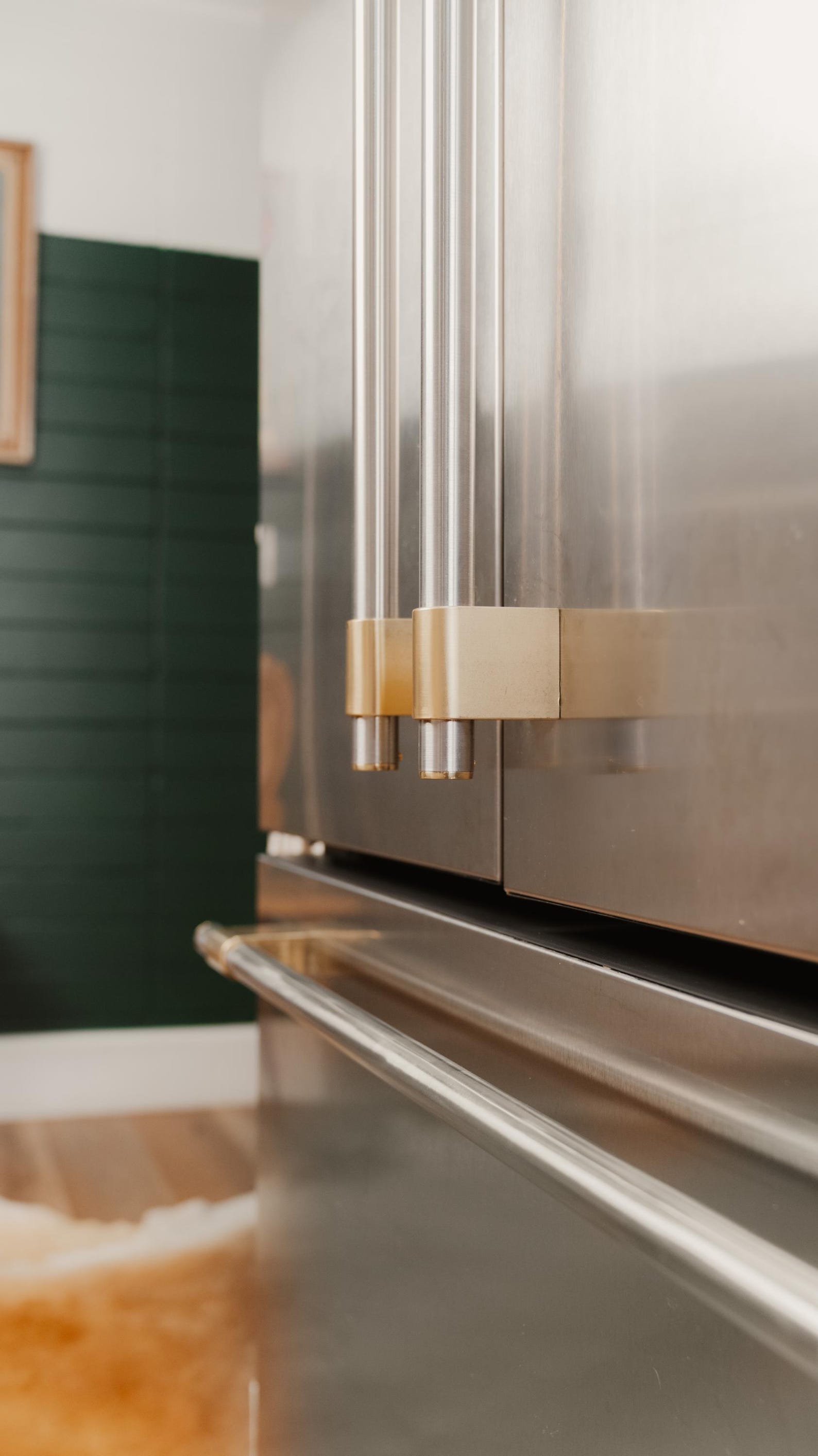 Stainless Steel and Brass Long Pull Handle Appliance Door Hardware ...