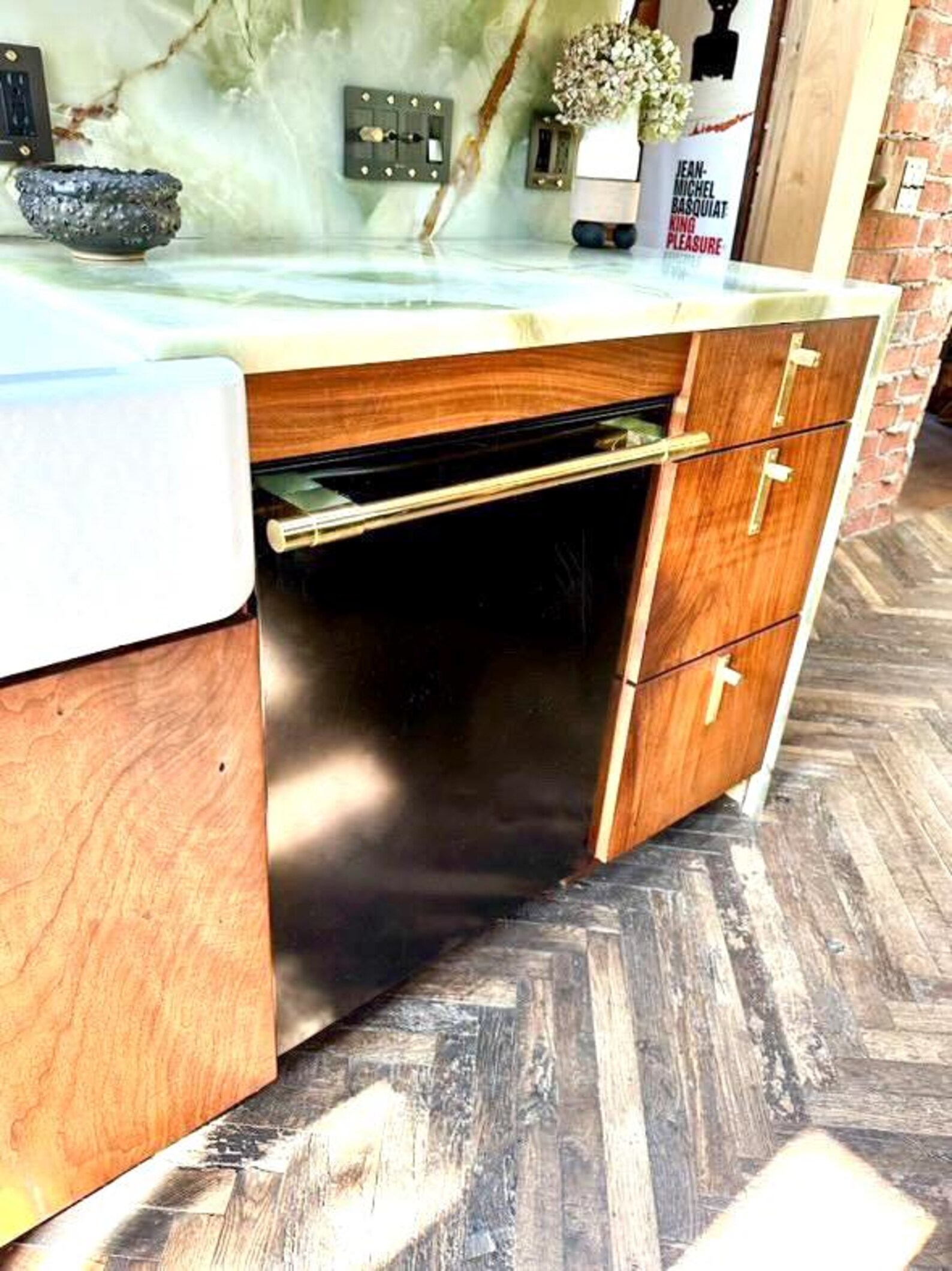 Backordered Unlacquered Brass Appliance Handle Pull: Refrigerator, Oven ...