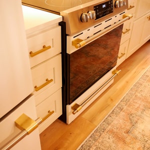 Long Pull Handle Appliance Door Hardware Stainless Steel Brass Kitchen ...