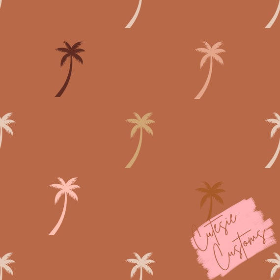 Tropical Palm Tree Boho Pattern Digital Seamless Design - Etsy