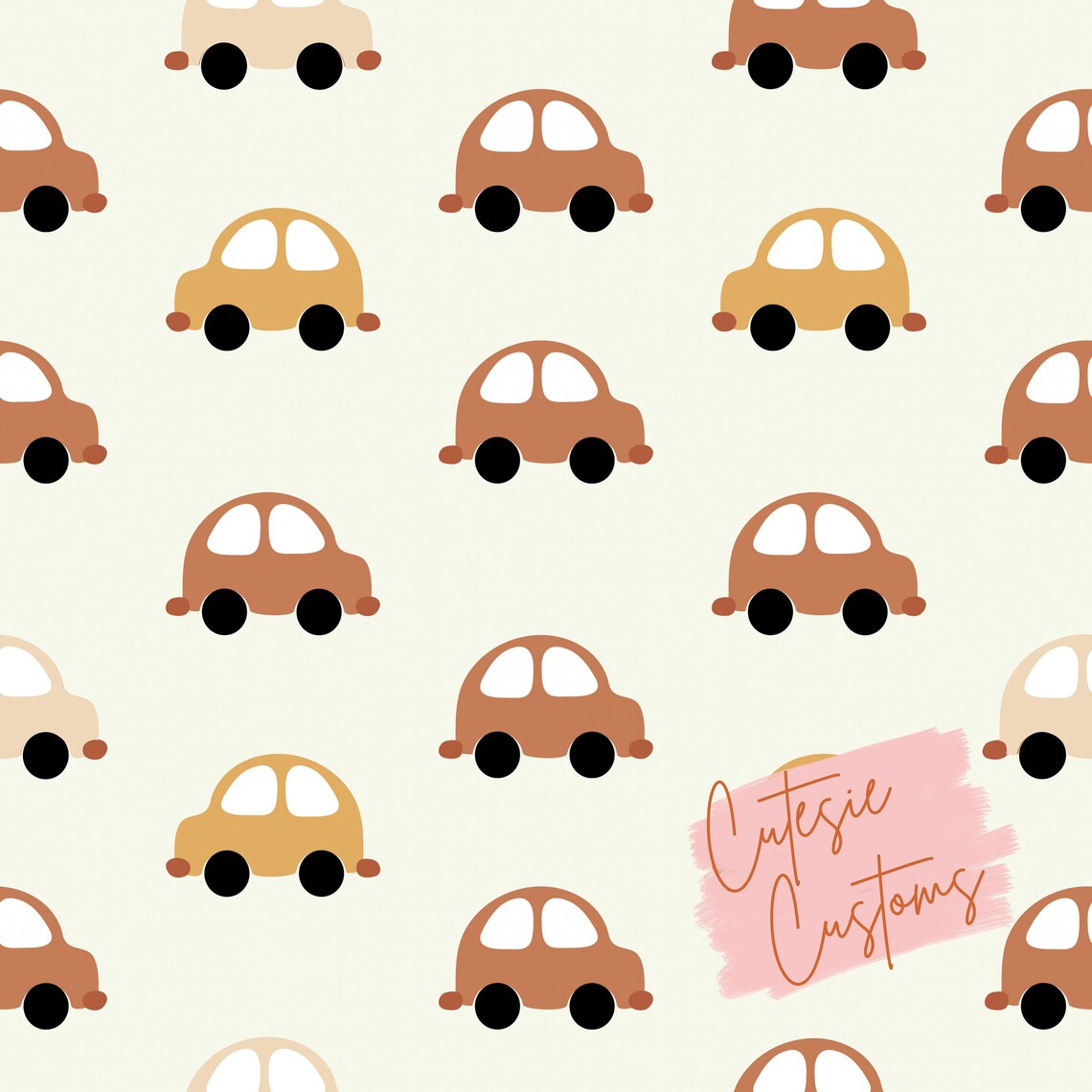 Boy Car Pattern, Digital Seamless Design, Fabric Design, Seamless File ...