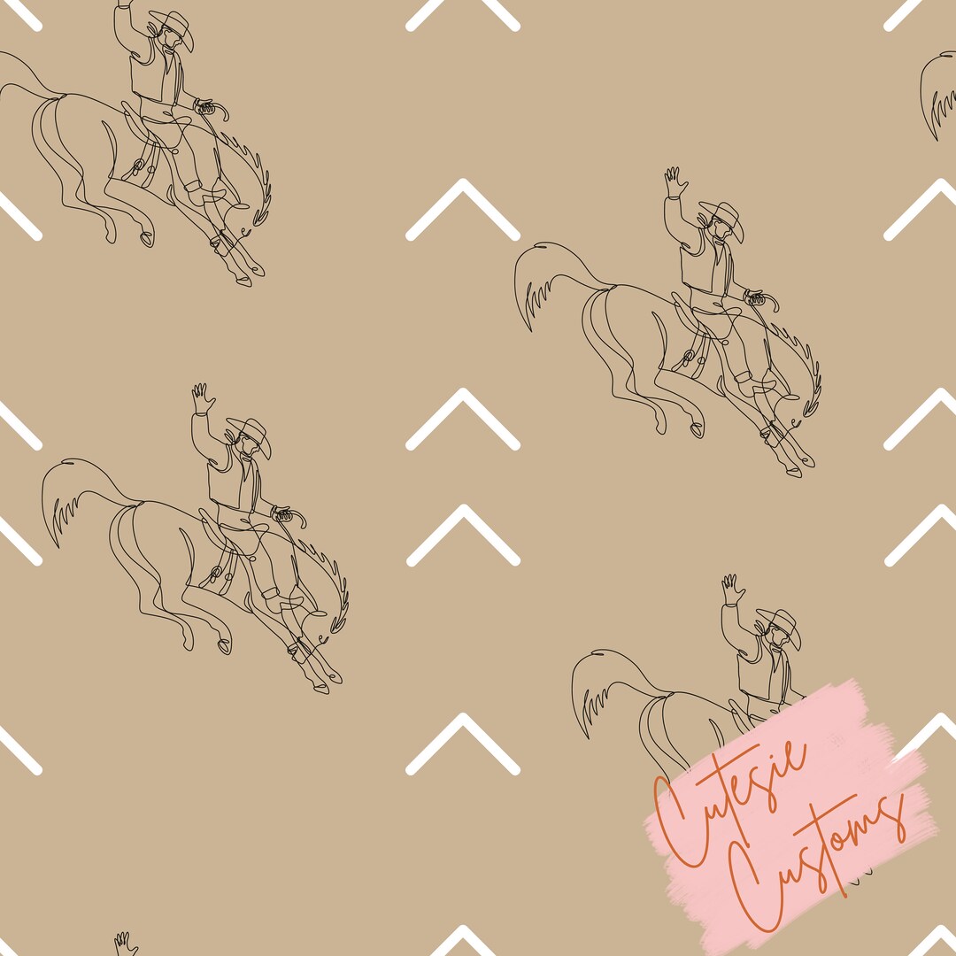 Boy Buckaroo Arrow Pattern, Digital Seamless Design, Fabric Design ...