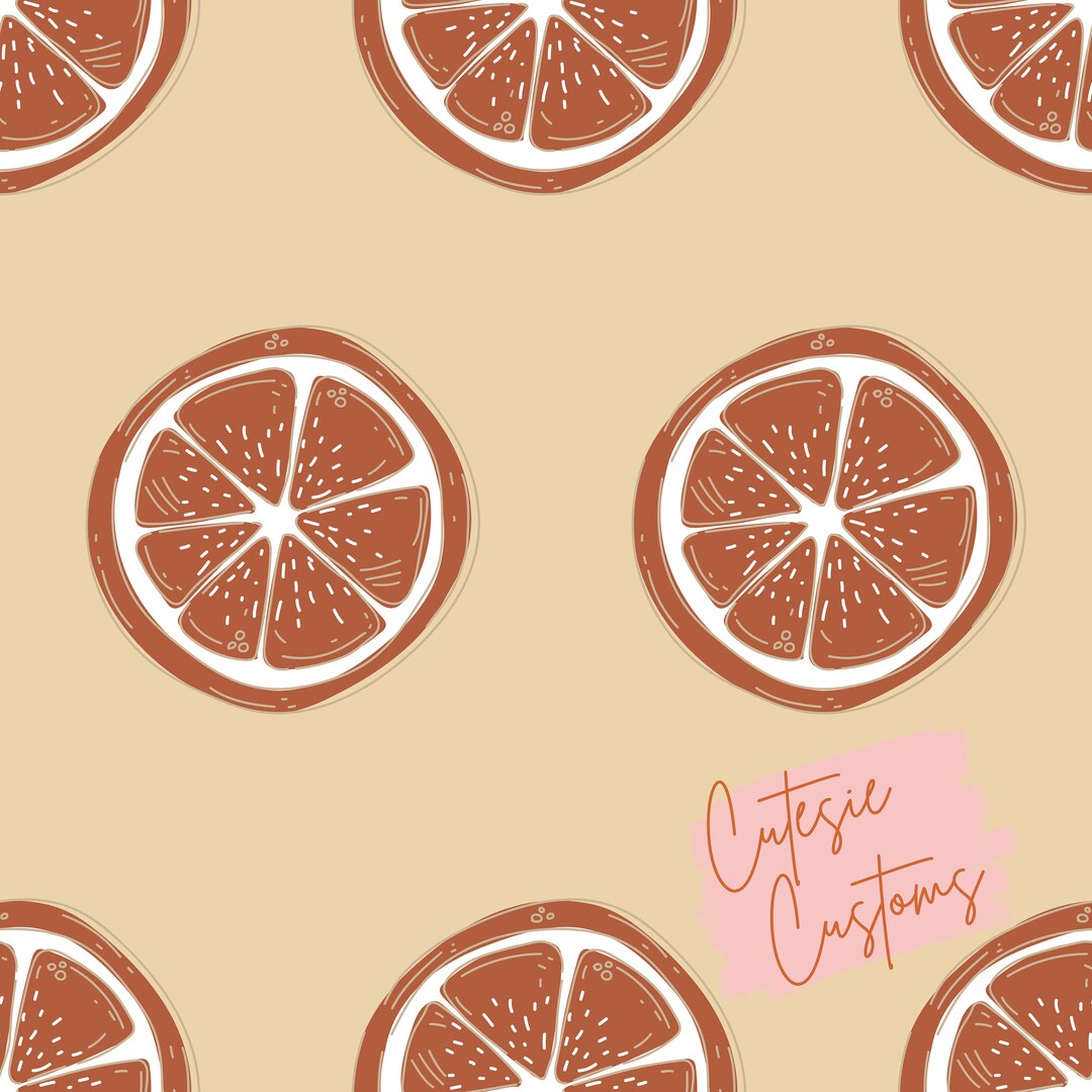 Boho Lemon Pattern, Digital Seamless Design, Fabric Prints, Custom ...