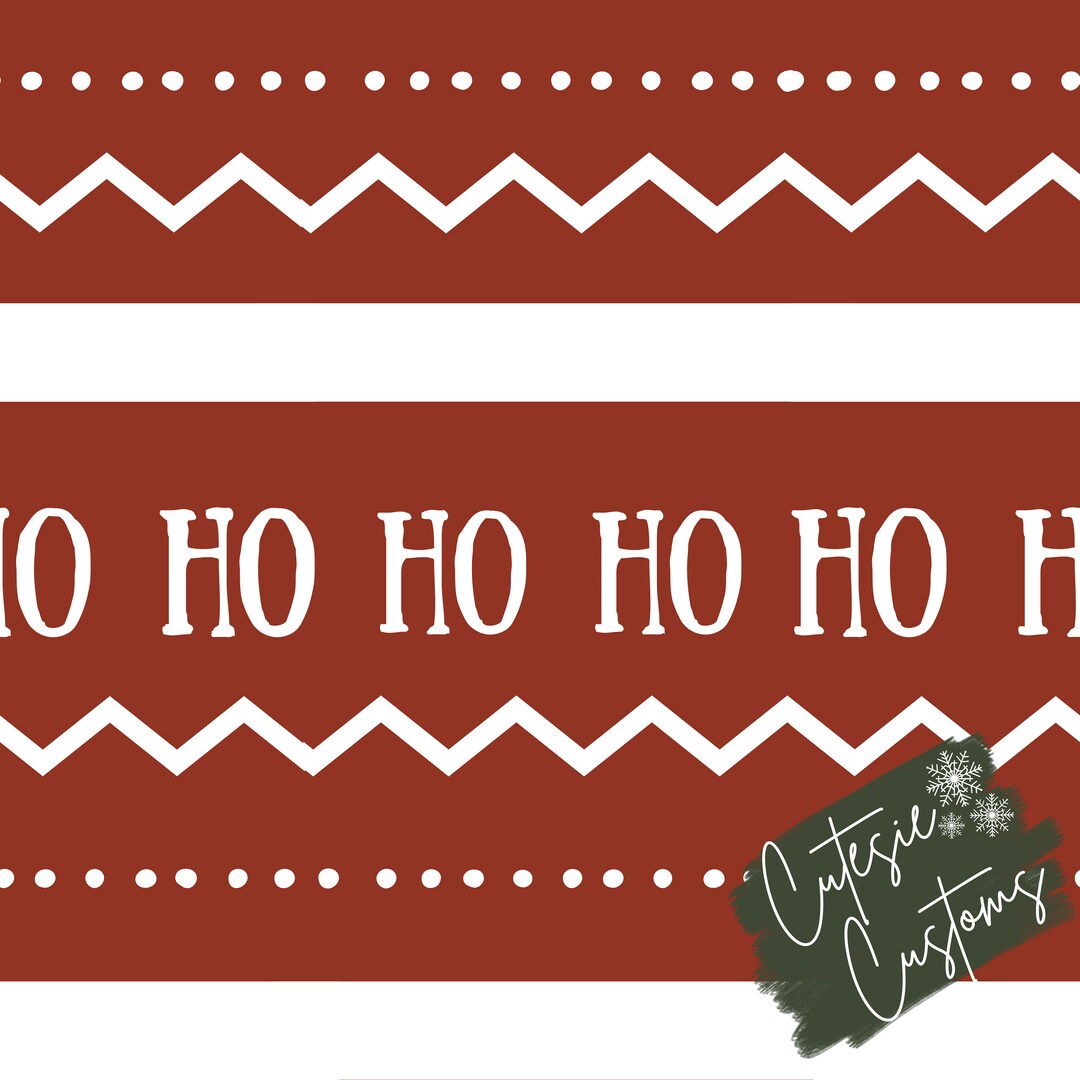 Christmas HO HO HO Pattern, Fabric Prints, Custom Fabric Design ...