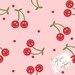 Happy Cherry Pattern, Digital Seamless Design, Fabric Print, Fabric ...