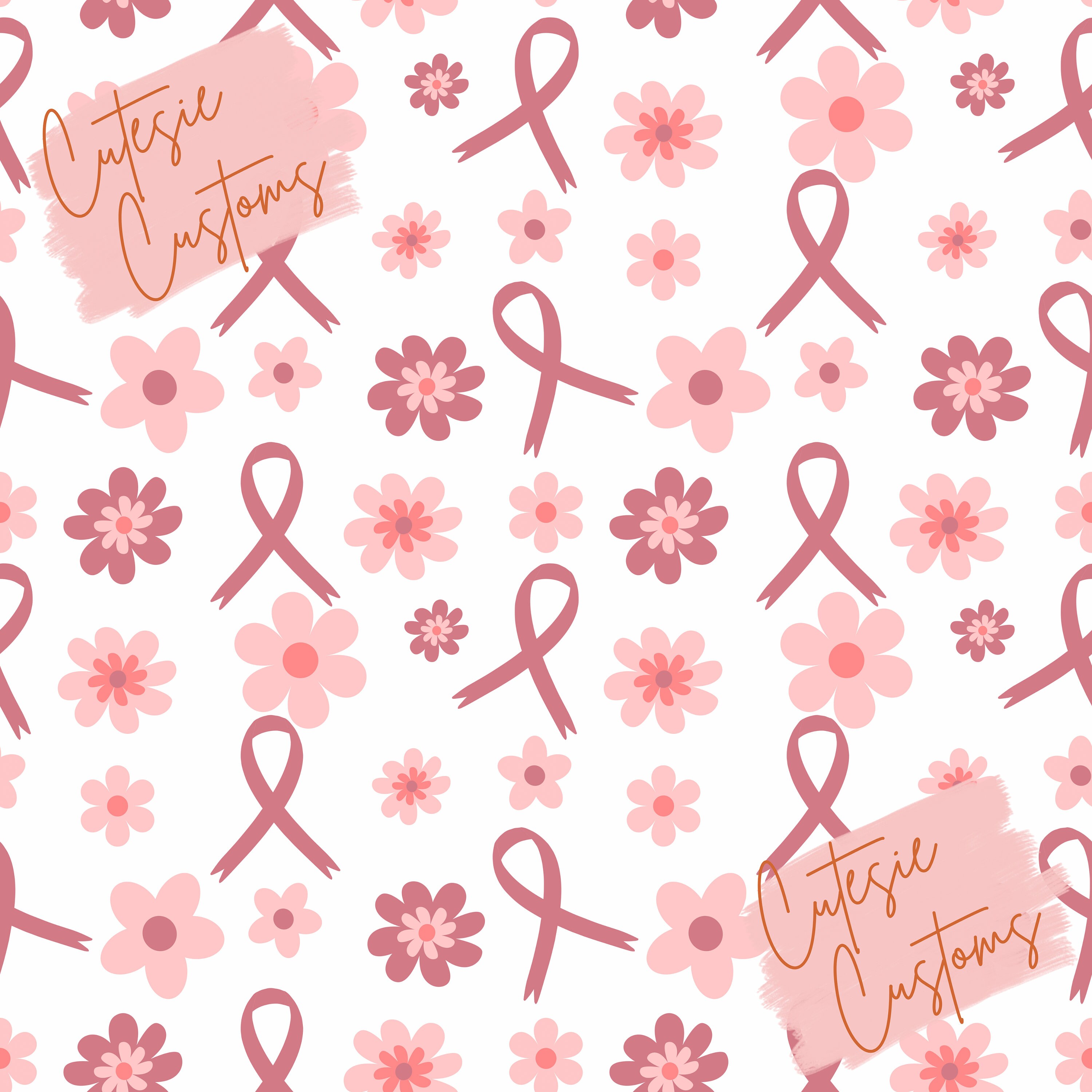 Breast Cancer Awareness Pattern Digital Seamless Design - Etsy