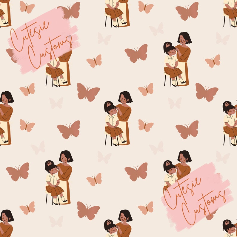 MAMA PNG and Seamless File, Digital Seamless Design, Fabric Print ...