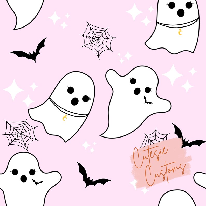 Ghost Friends Pattern, Digital Seamless Design, Fabric Print, Fabric ...