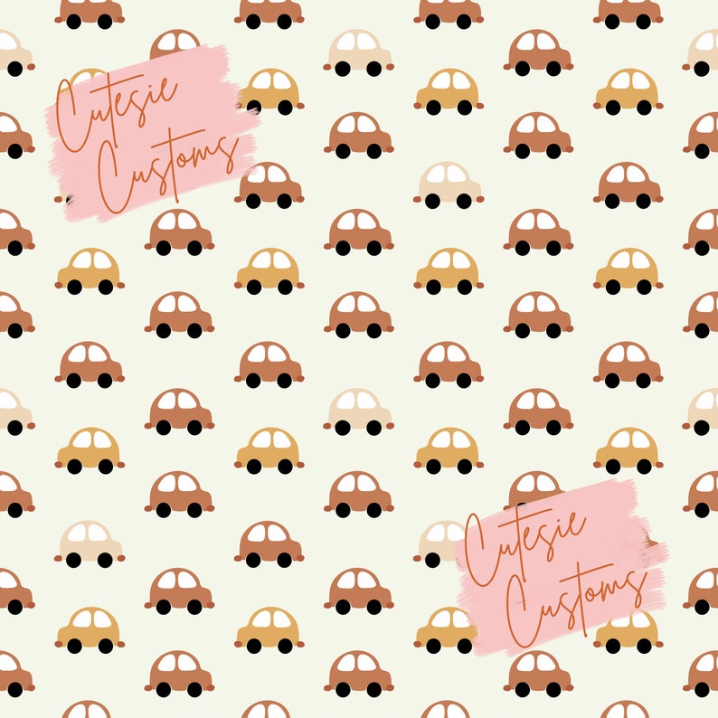 Boy Car Pattern, Digital Seamless Design, Fabric Design, Seamless File ...