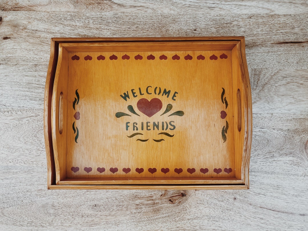 Welcome Friends Trays - Etsy