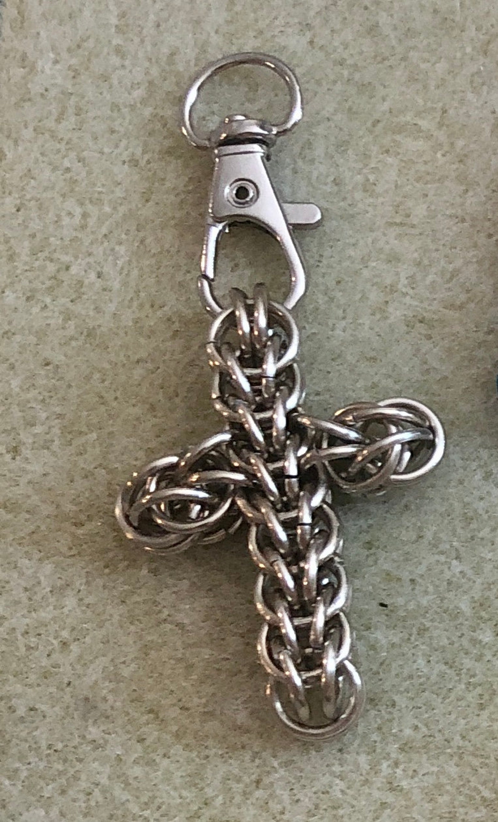 Cross Pendant | Chain Mail Cross Pendant | Handmade Chainmail Pendant ...