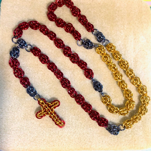 Rosary for Wrist Full Size Rosary Chain Mail Rosaries - Etsy