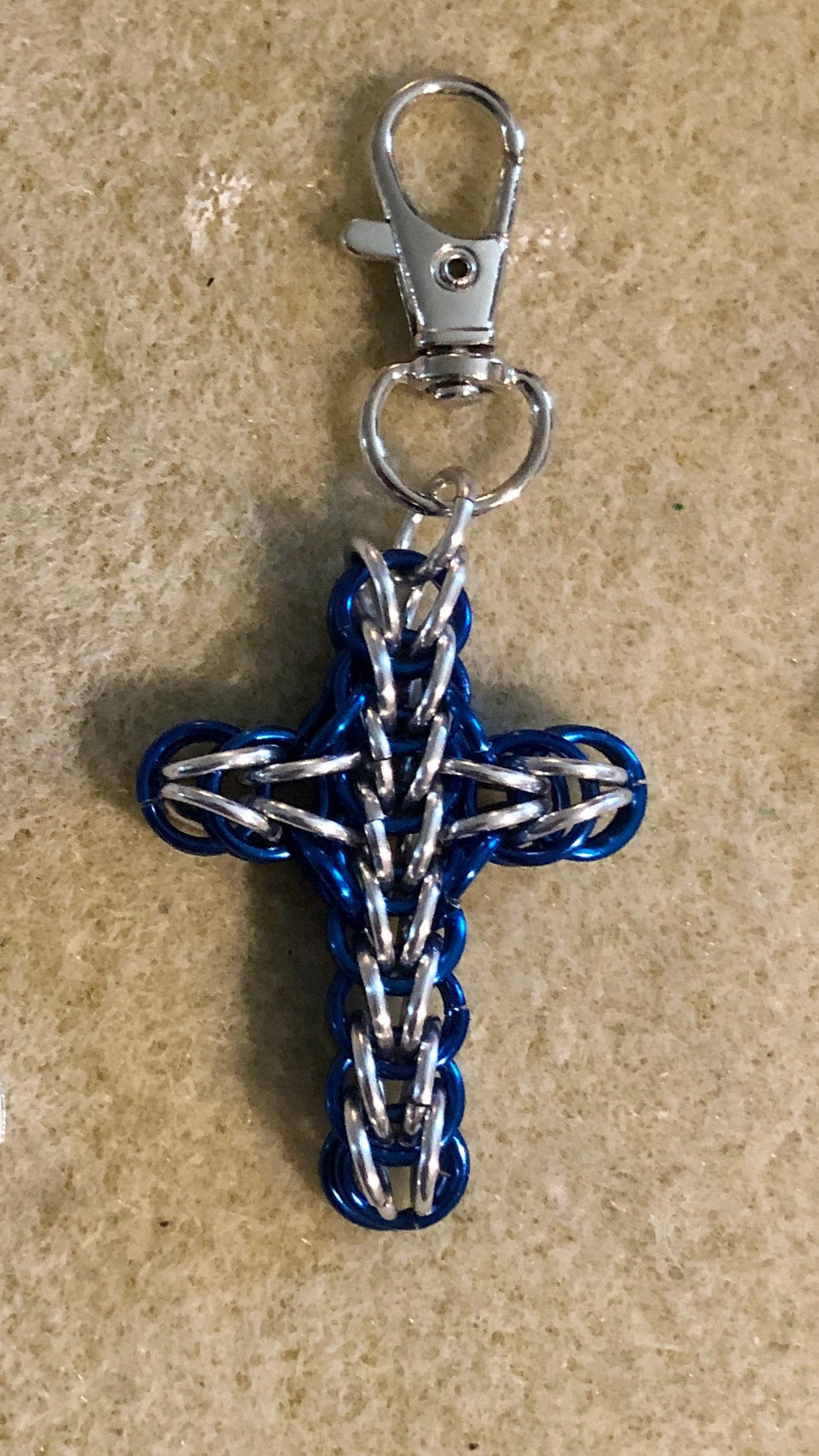 Cross Pendant | Chain Mail Cross Pendant | Handmade Chainmail Pendant ...