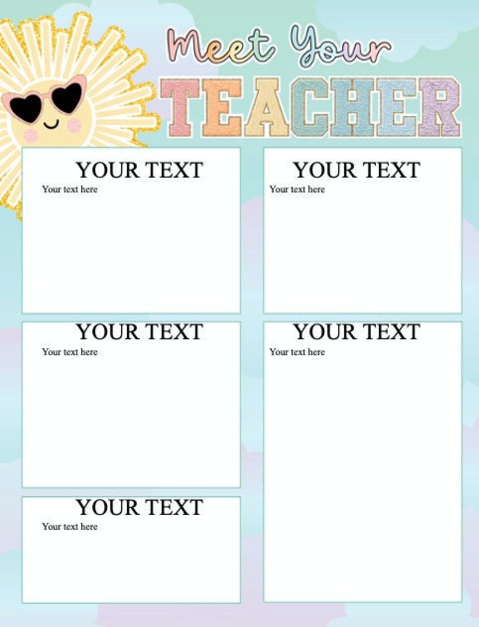 Editable Meet the Teacher Template; Welcome Back to School Note; Parent ...