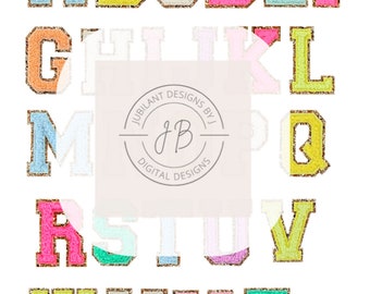 Varsity Letters Yellow Varsity Letter PNG Alphabet - Etsy