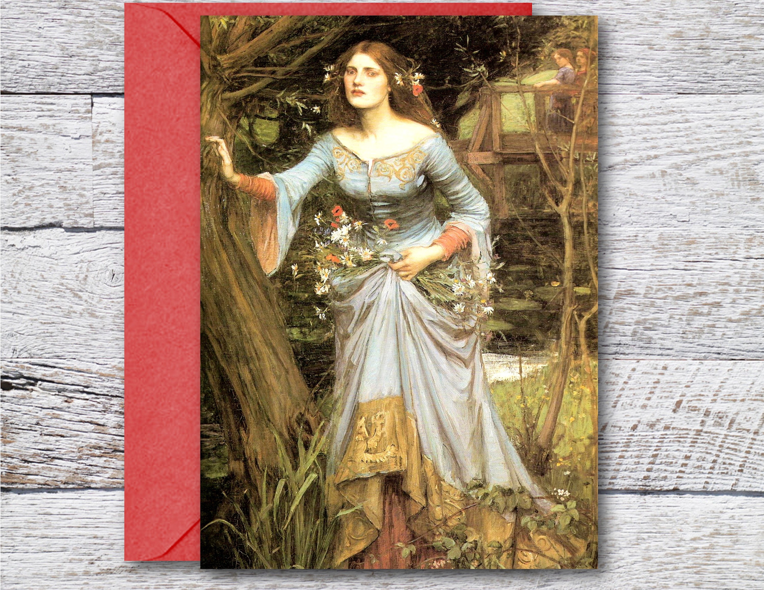 Ophelia by Waterhouse, Printable Greeting Card of Famous Waterhouse ...