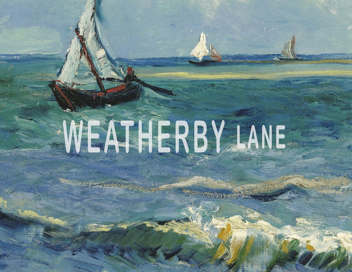 Vincent Van Gogh's Seascape, Printable Wall Art of Famous Van Gogh Painting of Boat, Van Gogh ...