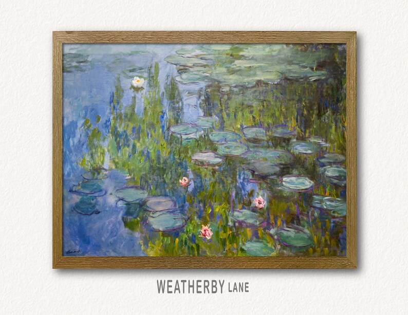 Water Lilies by Claude Monet, Printable Wall Art of Famous Monet ...