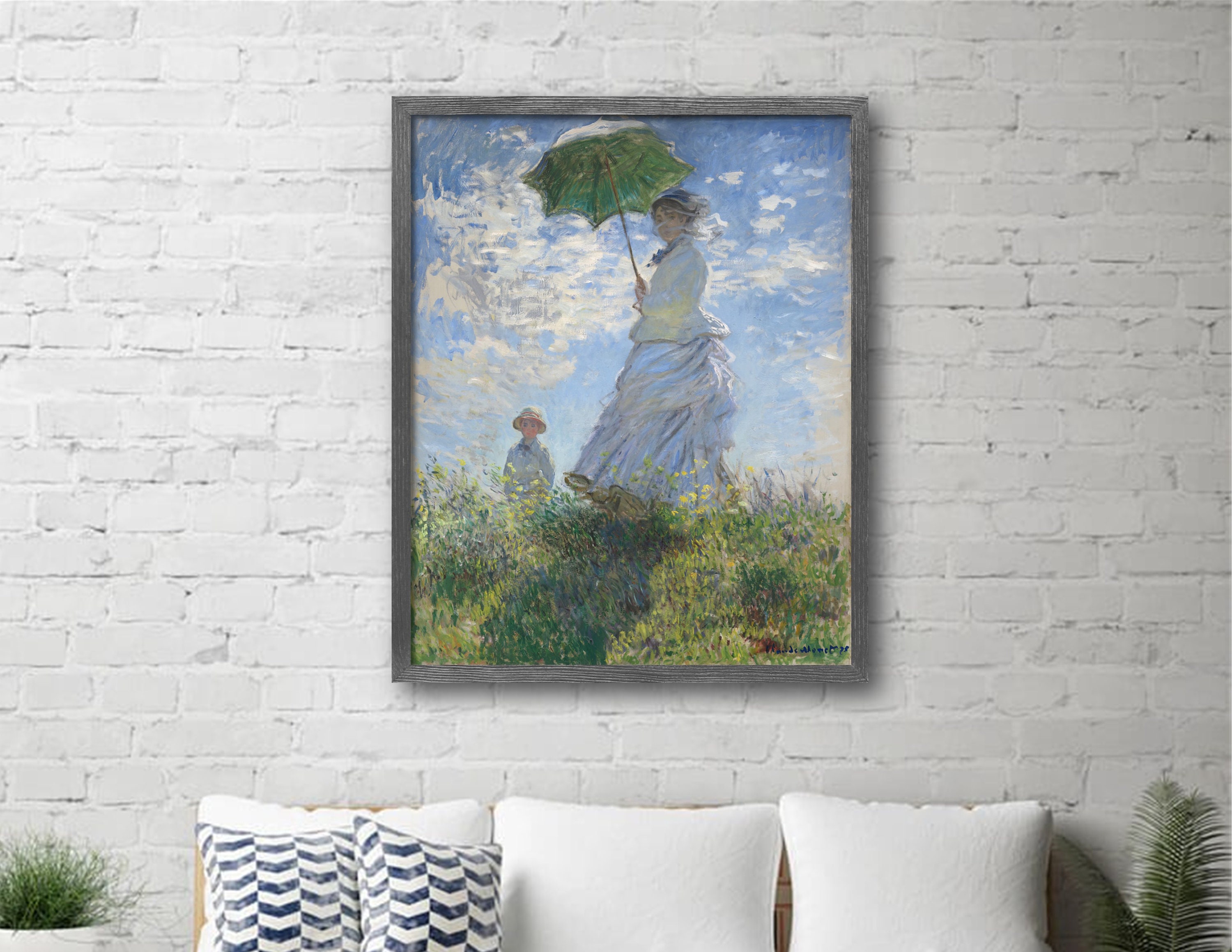 Woman With Parasol by Monet, Printable Wall Art of Famous Monet ...