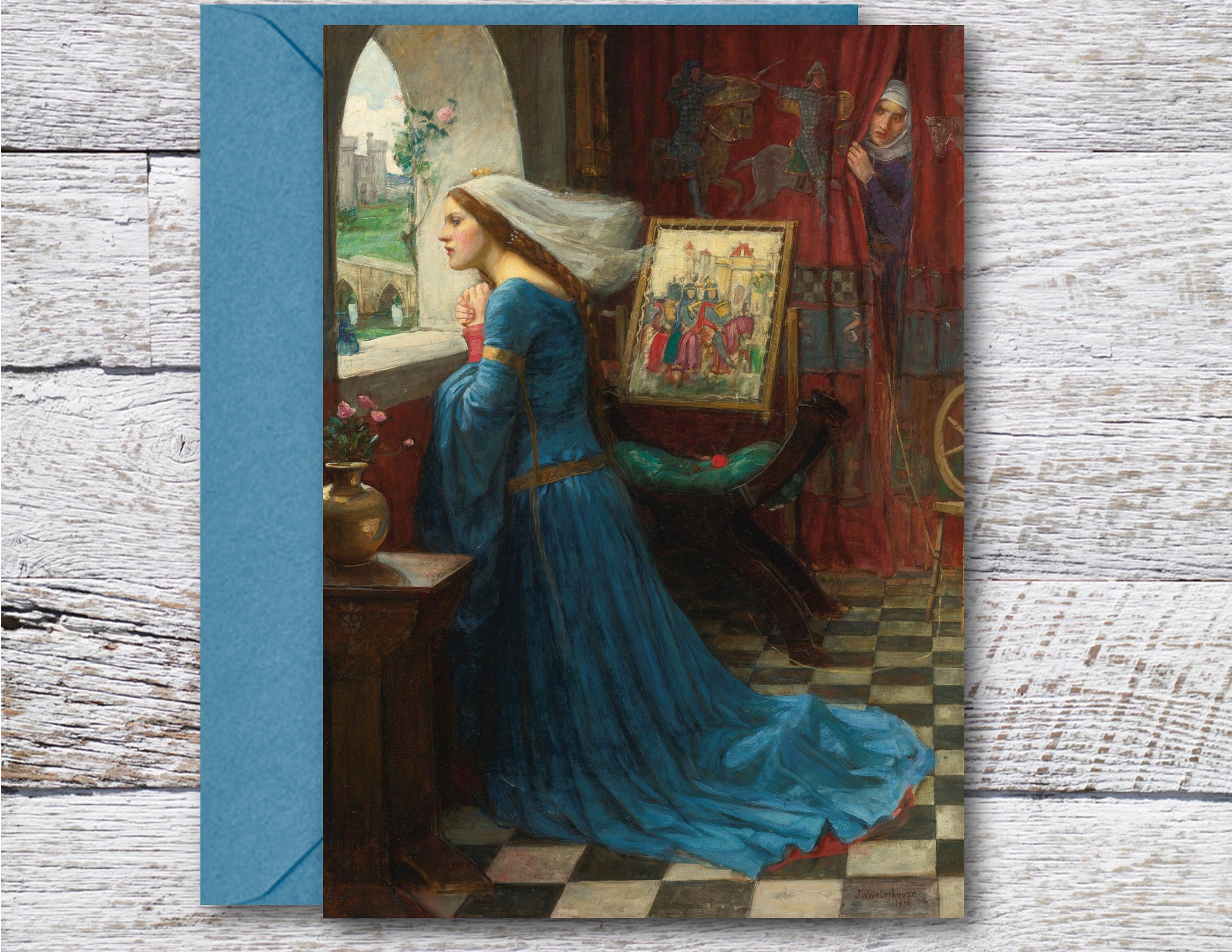 Fair Rosamund by Waterhouse Printable Fine Art Card of Famous - Etsy