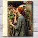 Waterhouse Collection, 6 Printable Fine Art Cards of Famous Oil ...
