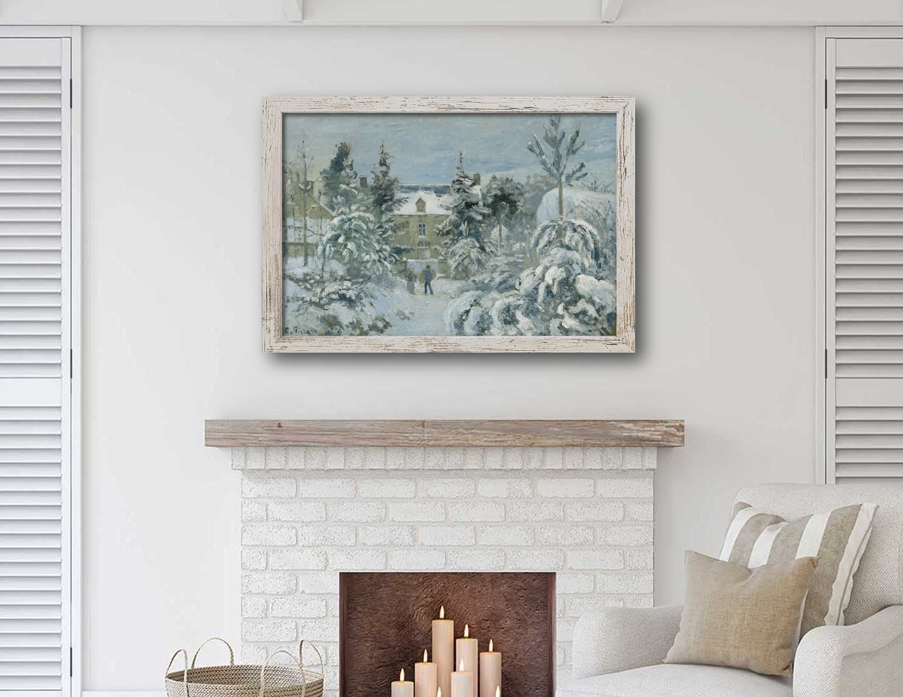 Piette's House by Pissarro, Printable Wall Art of Famous Pissarro ...