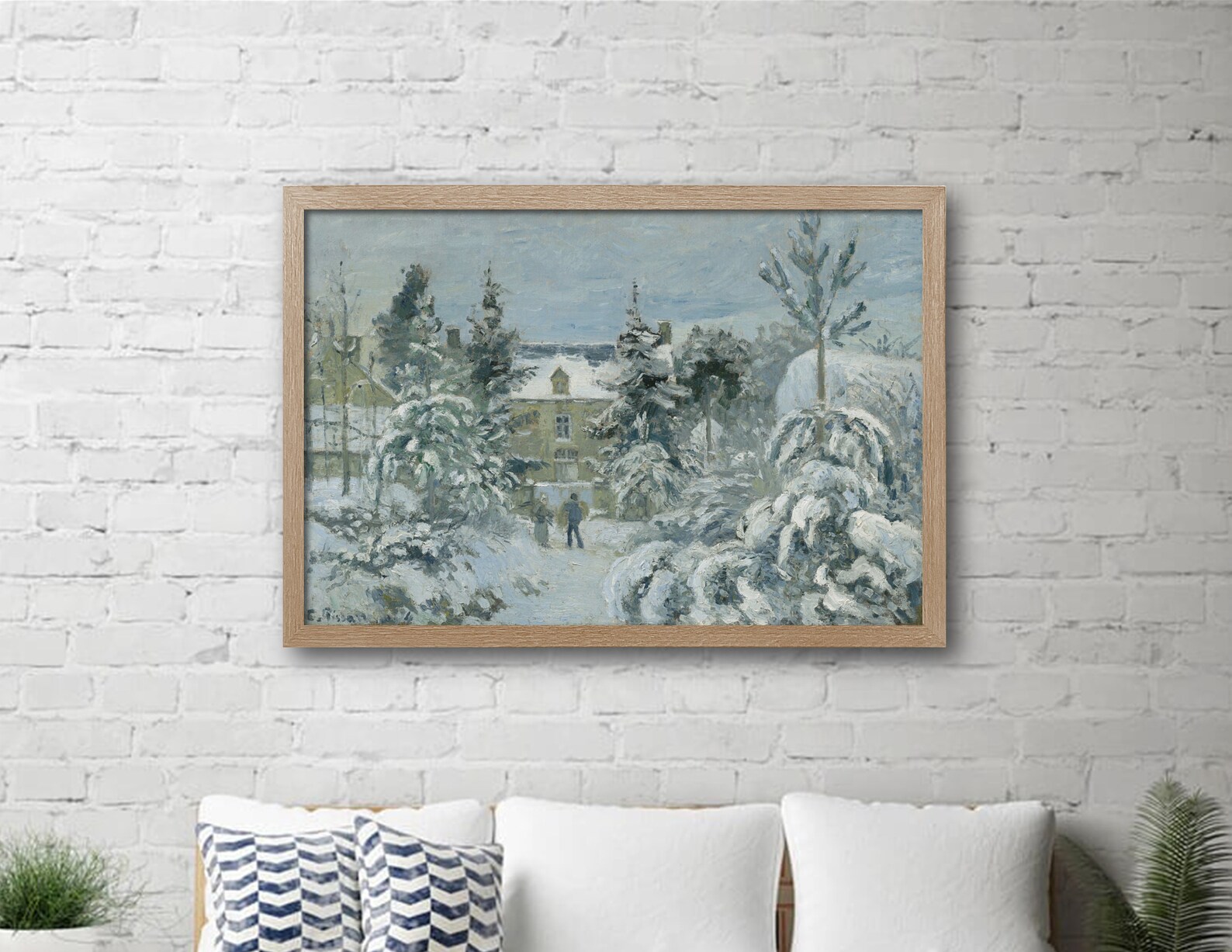 Piette's House by Pissarro, Printable Wall Art of Famous Pissarro ...