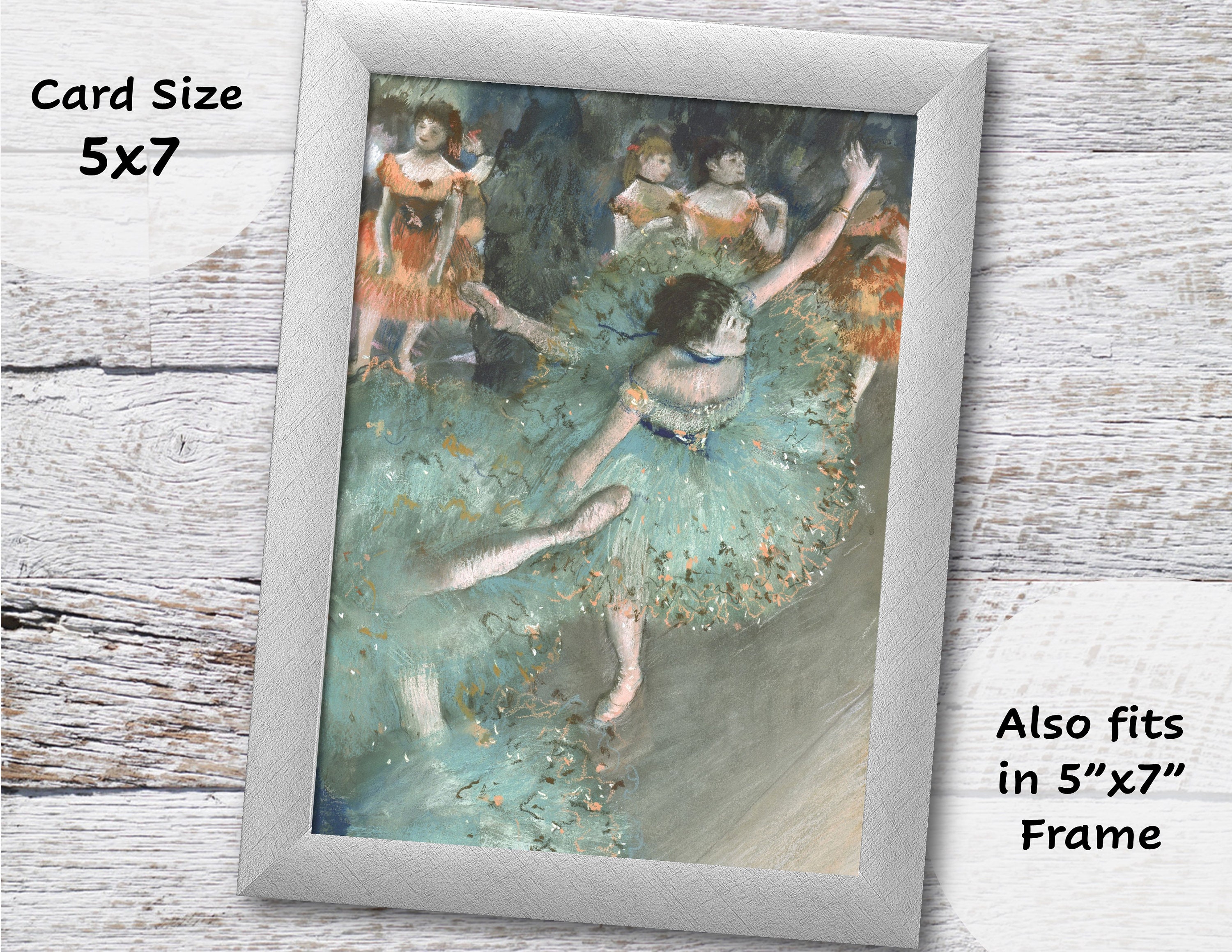 Swaying Dancer by Edgar Degas, Printable Greeting Card of Famous Degas ...