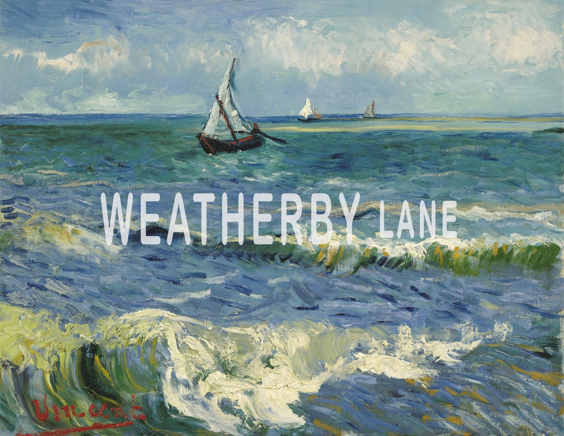 Vincent Van Gogh's Seascape, Printable Wall Art of Famous Van Gogh ...