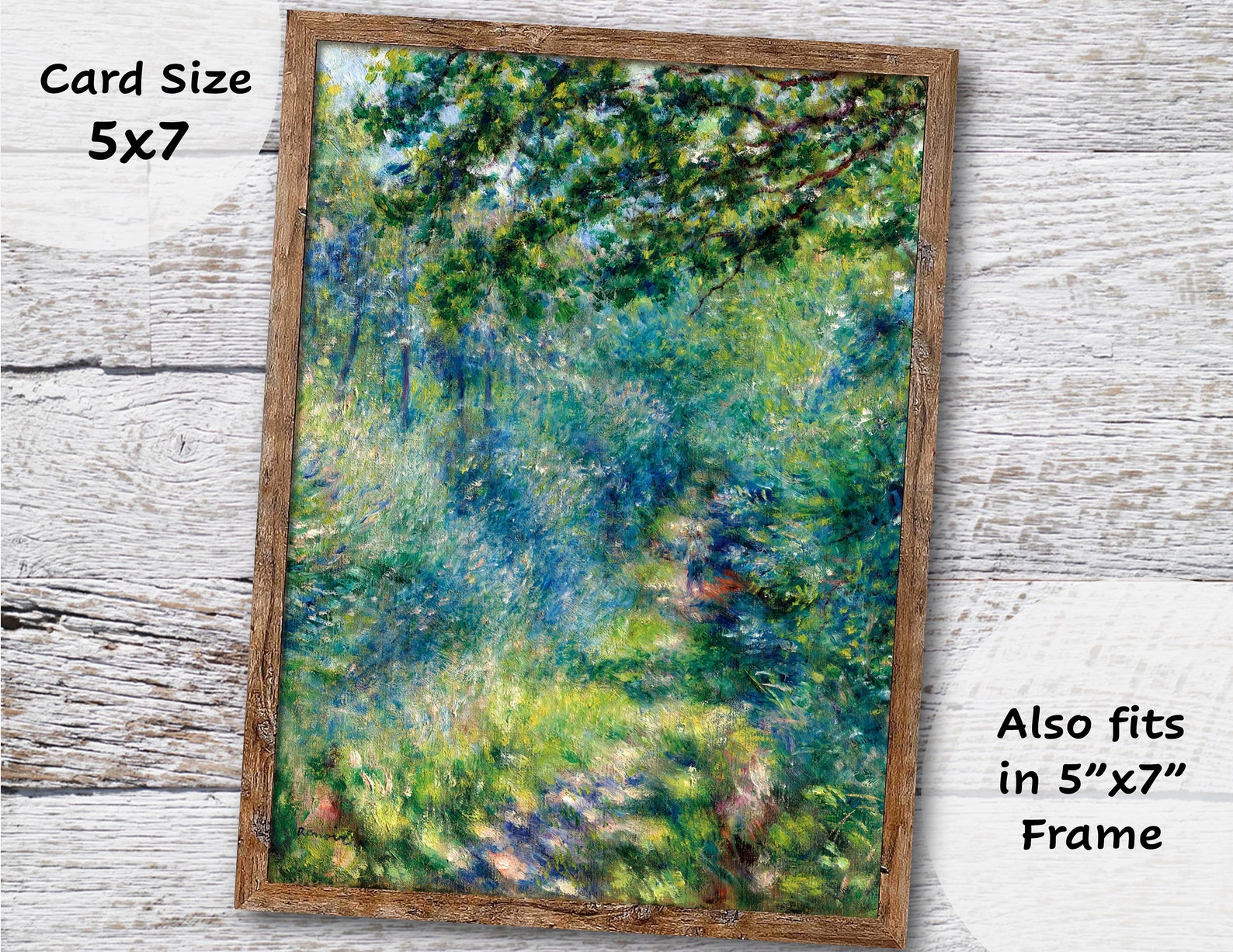 Path in the Woods by Renoir, Printable Greeting Card of Famous Renoir ...