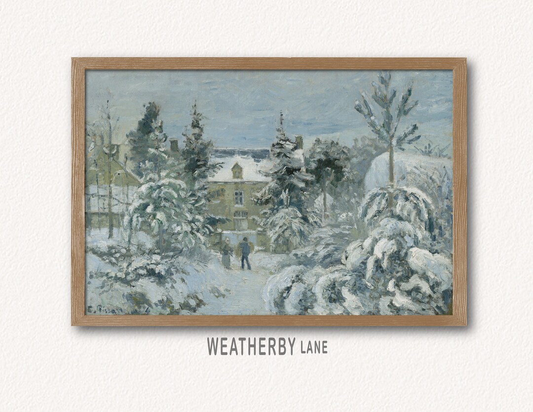 Piette's House by Pissarro, Printable Wall Art of Famous Pissarro ...