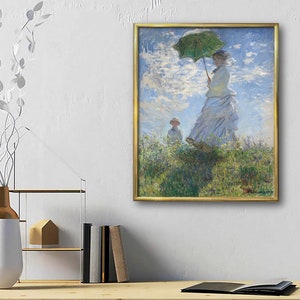 Woman With Parasol by Monet, Printable Wall Art of Famous Monet ...
