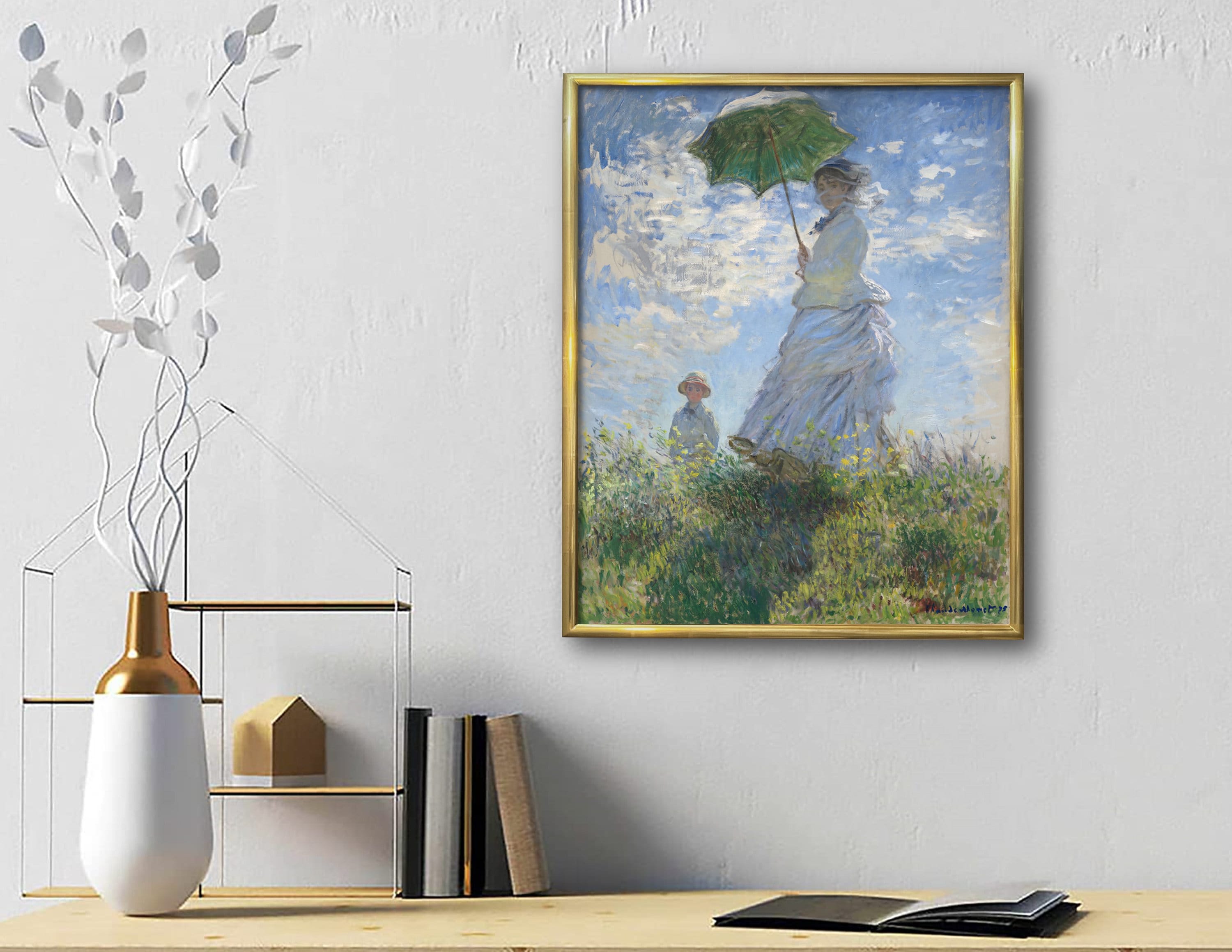 Woman With Parasol by Monet, Printable Wall Art of Famous Monet ...