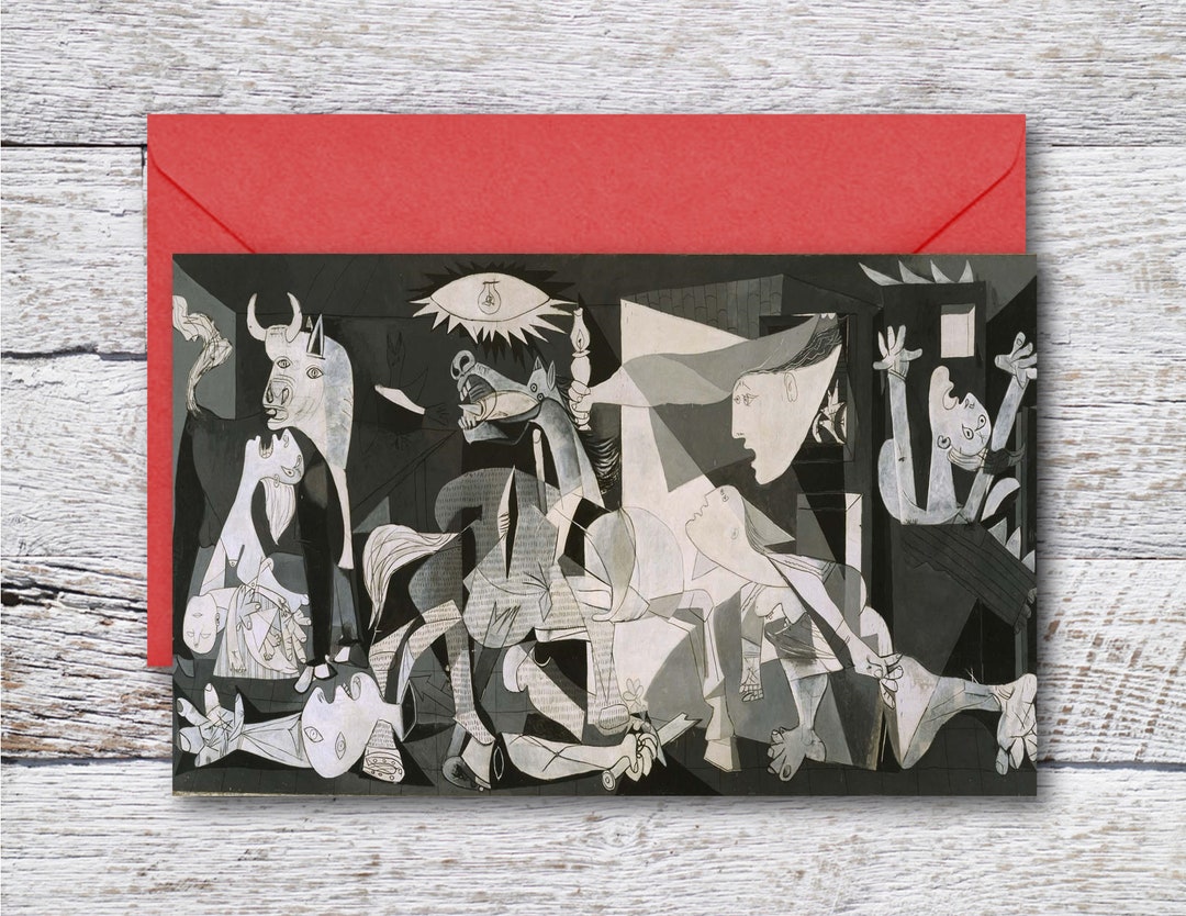 Guernica by Picasso, Printable Greeting Card of Picasso Oil Painting ...