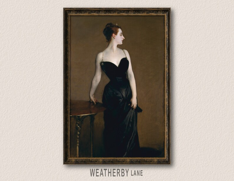 Madame X by John Sargent, Printable Wall Art of Famous Sargent Painting ...