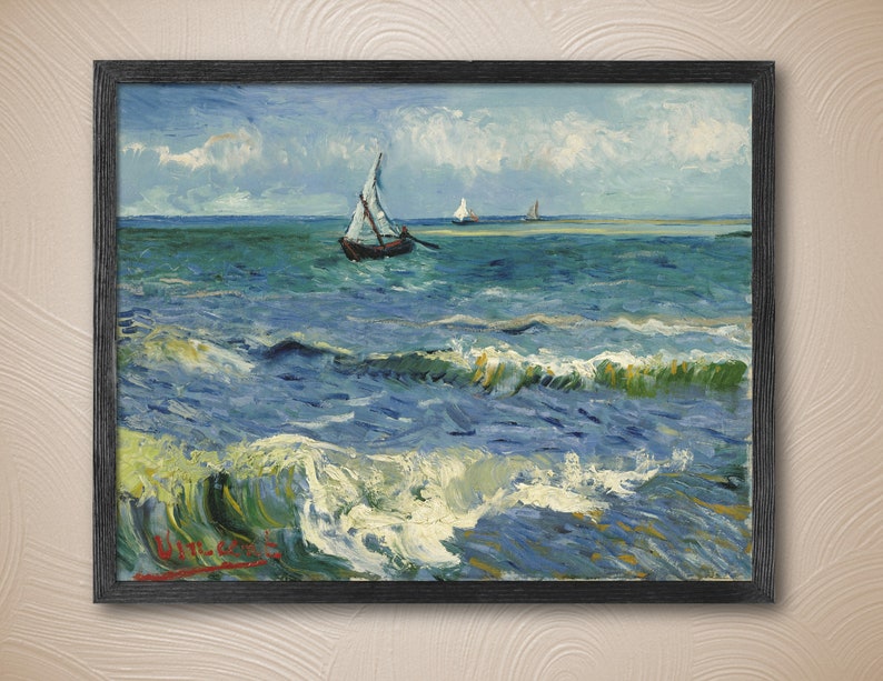 Vincent Van Gogh's Seascape, Printable Wall Art of Famous Van Gogh ...