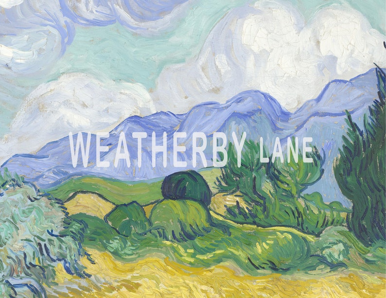 Wheat Field by Van Gogh, Printable Wall Art of Famous Van Gogh Painting ...