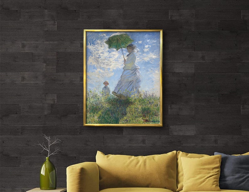 Woman With Parasol by Monet, Printable Wall Art of Famous Monet ...
