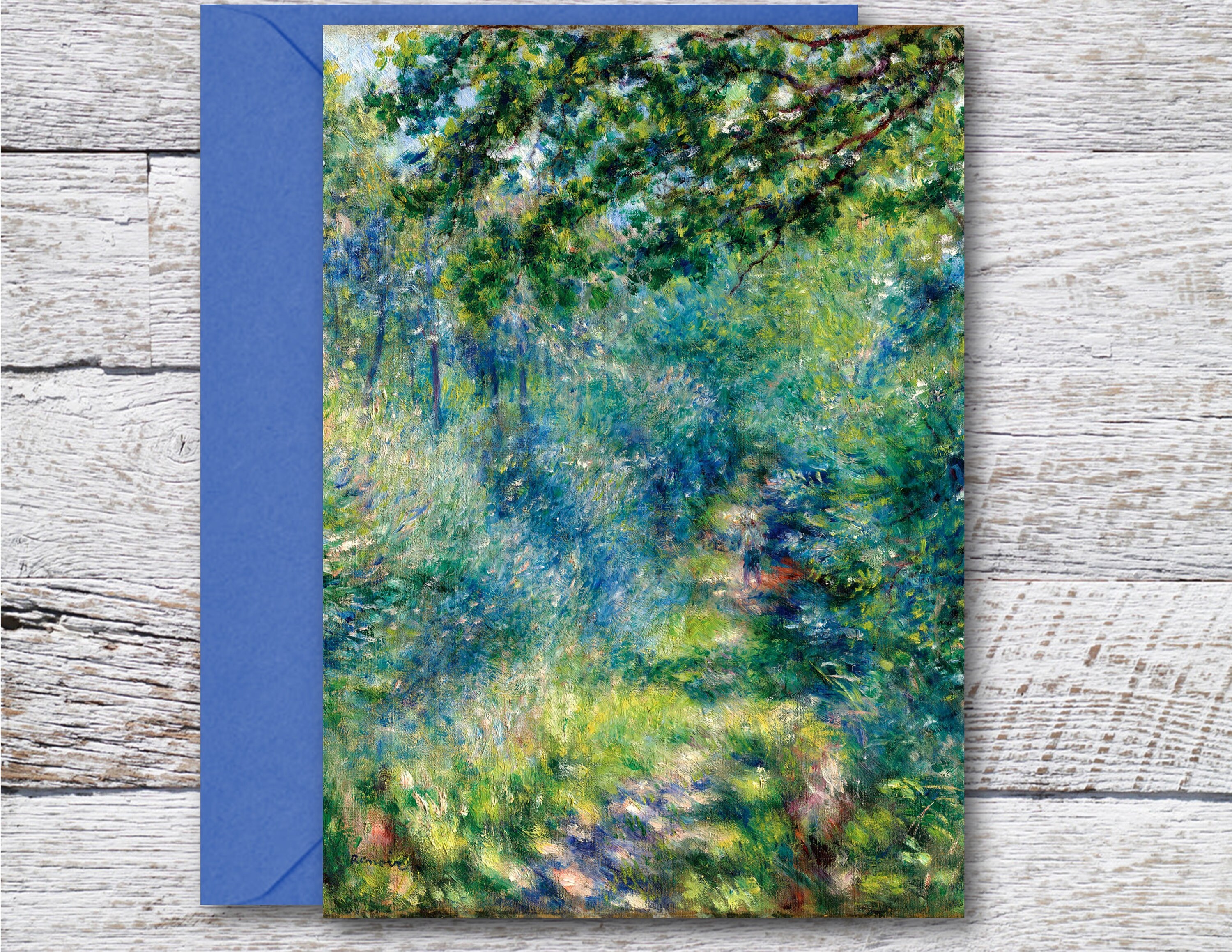 Path in the Woods by Renoir, Printable Greeting Card of Famous Renoir ...