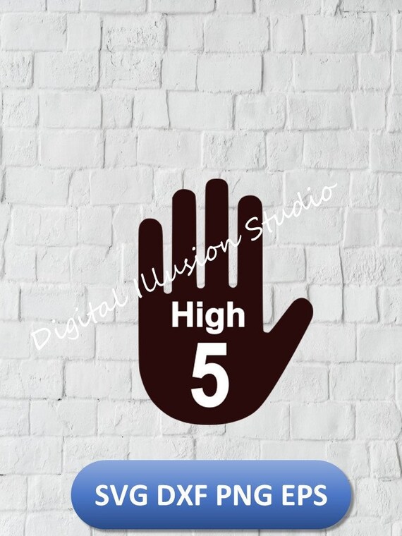 High Five Svg High 5 Icon Svg High 5 Cut File Cricut Png - Etsy