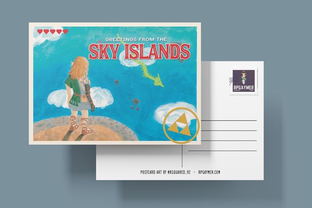 Zelda Tears of the Kingdom Postcard 5x7, Legends of Zelda Postcard ...