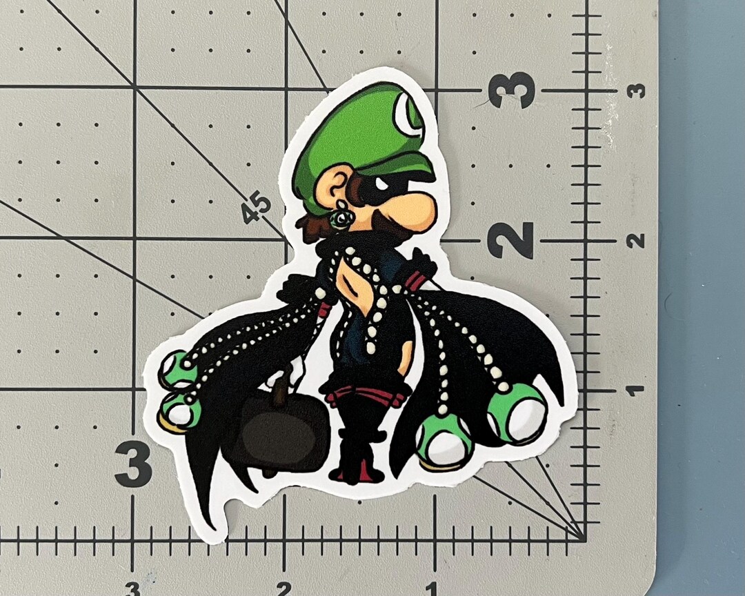 Luigi Bayonetta Sticker, 3" Luigi Sticker, Bayonetta Sticker - Etsy