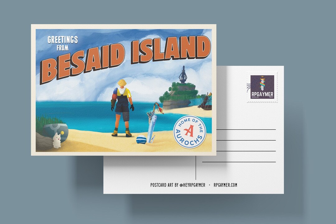 Final Fantasy Postcard 5x7, Greetings From Besaid Island Postcard ...